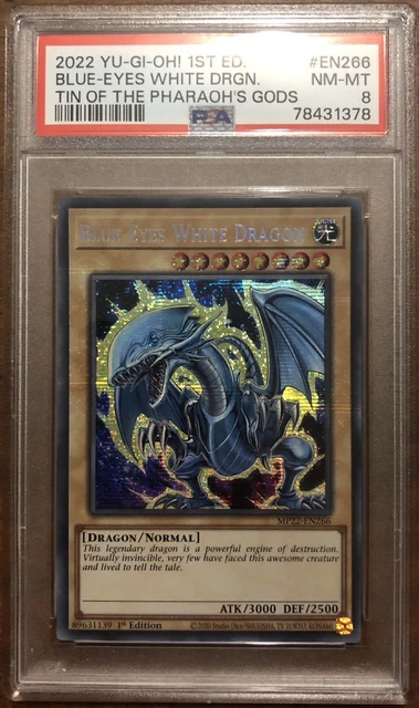 YUGIOH BLUE EYES White Dragon 1st Edition PSA 8 MP22-EN266 2022 ...