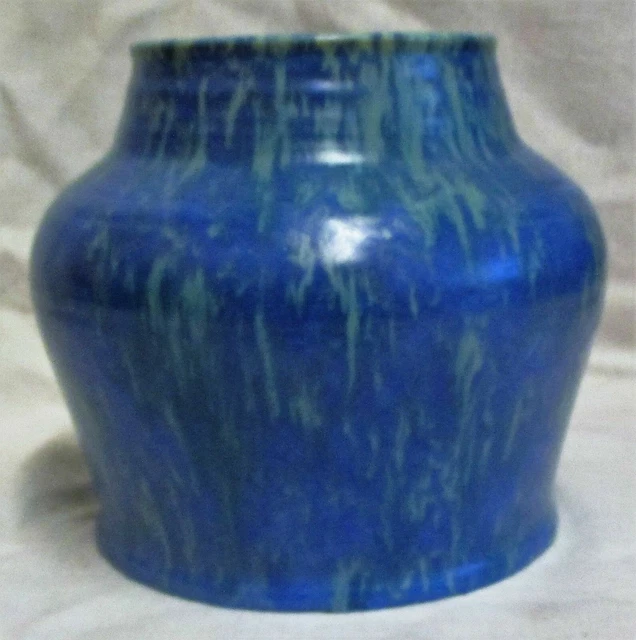 6& CARTER STABLER Adams Poole Mottled Blue Vase By John Adams £59.99 ...