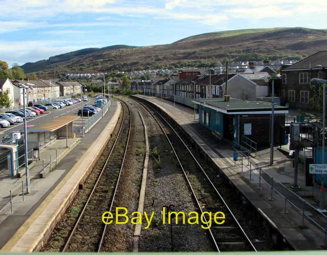 PHOTO 6X4 PORTH railway station Viewed from the station footbridge. The ...