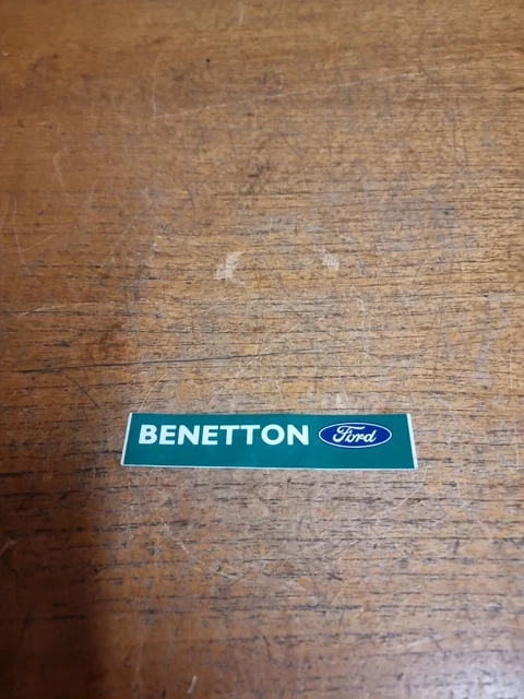 VINTAGE FORMULA 1 Ford Benetton Sticker £5.45 - PicClick UK