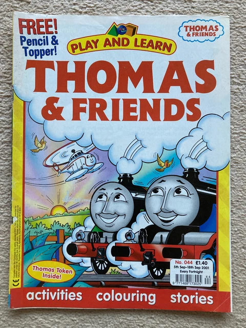 THOMAS THE TANK Engine Play and Learn Issue 44 From 2001 With Poster £5 ...