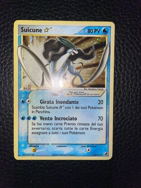 CARTA POKEMON SUICUNE Gold Star Ex Unseen Forces 115/115 Italiano ...