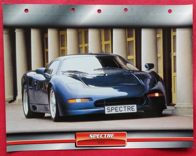 VOITURE DE SPORT Fiche Technique de la SPECTRE R 42 - 22x28cm ...