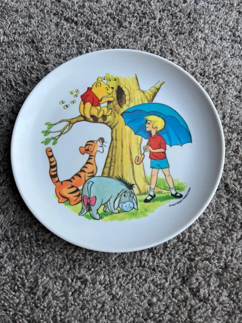 VINTAGE WALT DISNEY Productions Winnie the Pooh Tigger Plastic Plate 7 ...