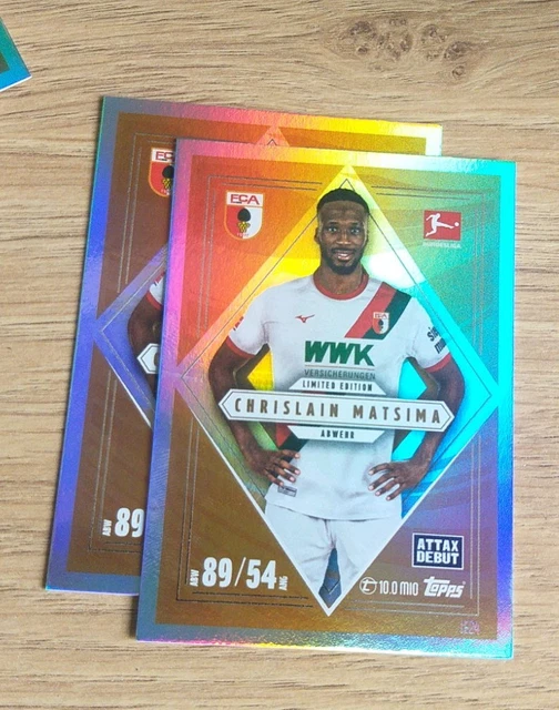 CHRISTIAN MATSIMA, MATCH Attax Bundesliga 2025/26 GOLD Limited Edition ...