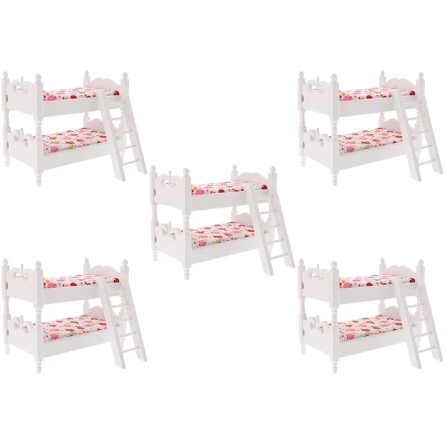 5 PCS MINI-ACCESSOIRES Maison De Poupée Lit Superposé Ornement Miniature EUR 64,49 - PicClick FR