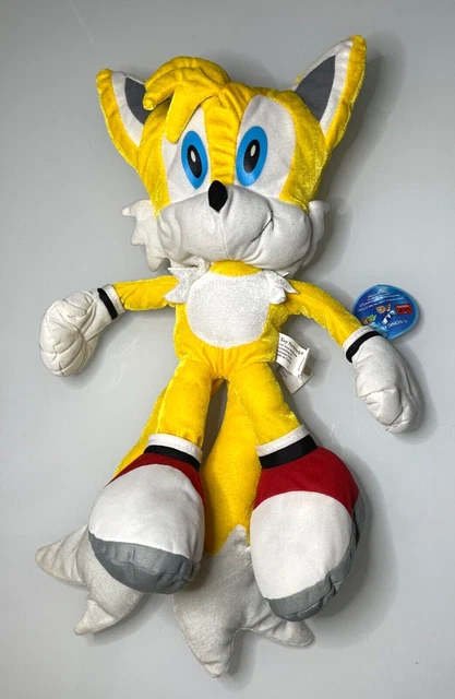 SONIC X TAILS Plush Toy Network Sonic Hedgehog 2008 Sonic Project 22" w ...