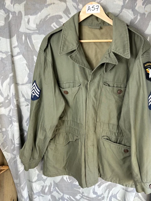 WW2 US ARMY M1943 Combat Jacket ATF Reproduction 101st Airborne Tec ...