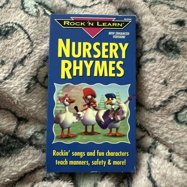 ROCK 'N LEARN Nursery Rhymes VHS Video Tape Educational Kids Songs ...