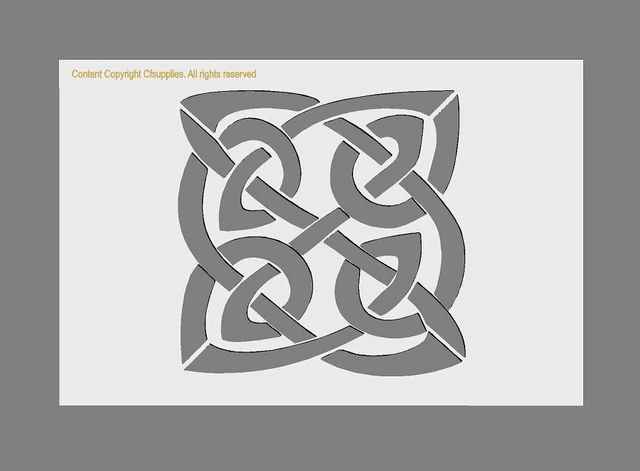 Mylar Stencil Celtic Knot 125 190 Micron A3 A4 A5 Sizes Celtic
