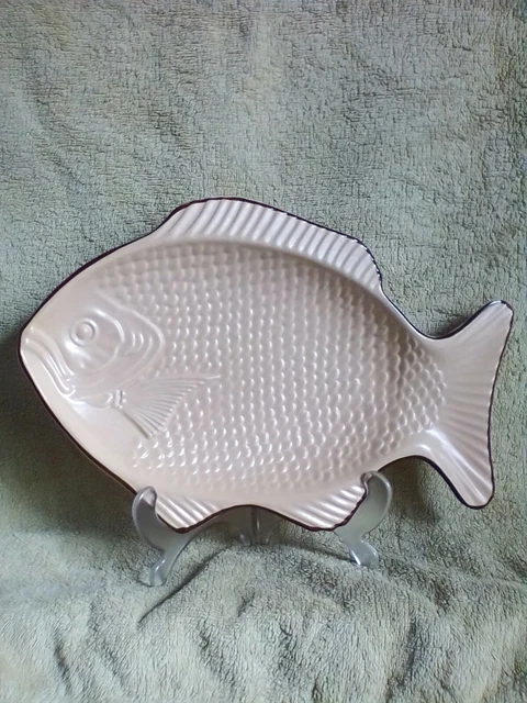 CARLA POTTERY HONITON Devon Fish Plate Platter £12.95 - PicClick UK
