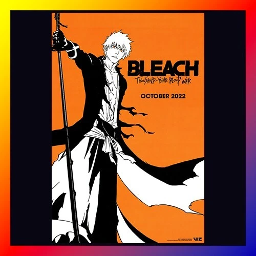 BLEACH ANIME EXPO POSTER 20th Anniversary ICHIGO Zangetsu AX Manga NEW ...