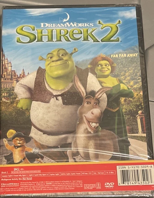 DREAMWORKS SHREK 2 DVD & Madagascar Activity Cd New Factory Sealed 2005 ...