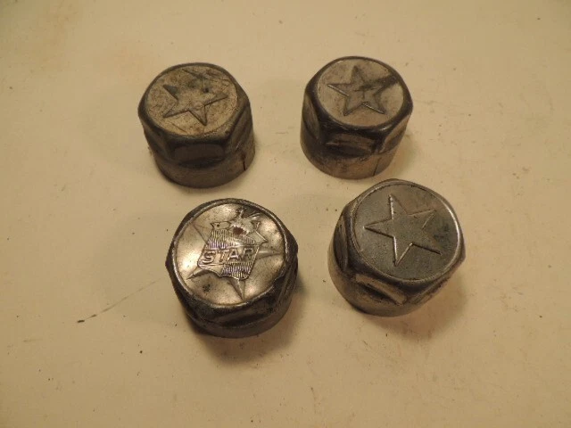 1920'S STAR Hubcaps, Four Hubcaps, not all matching, Vintage Antique ...