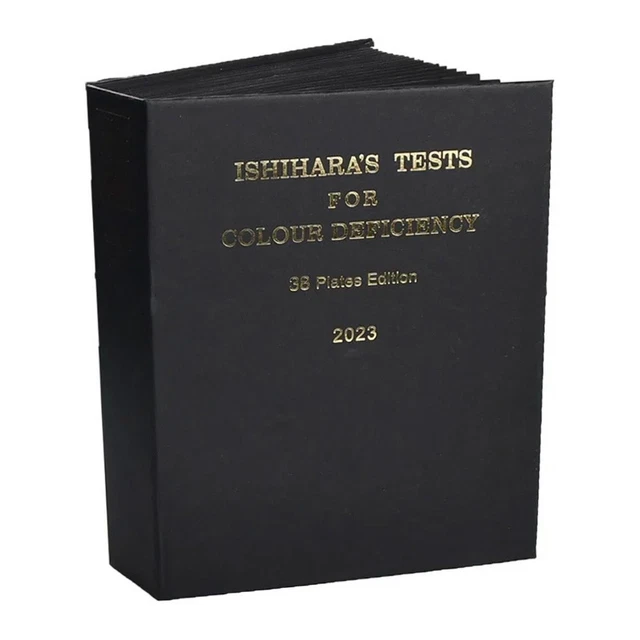 LIBRO TEST CARENZA Visione a Colori Ishihara 2024 con 38 Piastre ...