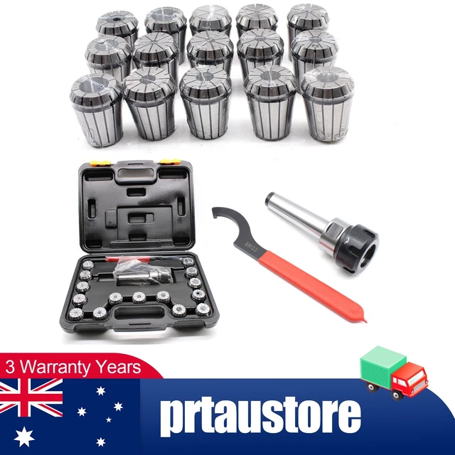 MT3 ER32 MILLING Machine Collet Chuck Set With 17 Er32 Collets Er32 ...