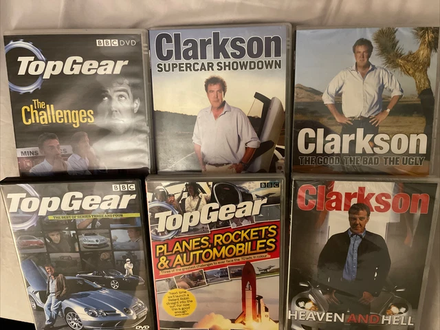 BUNDLE JOB LOT Of 6 DVDs Top Gear & Jeremy Clarkson Good Condition £10. ...