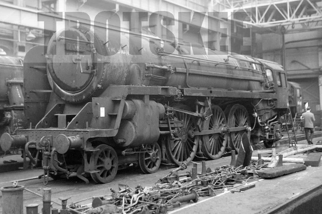 LARGER NEGATIVE BR British Railways Steam Loco 3709 Class 3F c1950 £3. ...