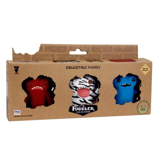 FUGGLER 2.5 INCH Figure 3-Pack Brown, Zebra Print, Blue £27.59 ...