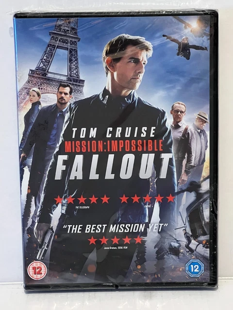 MISSON IMPOSSIBLE FALLOUT DVD Tom Cruise, Henry Cavill 2018 NEW ...