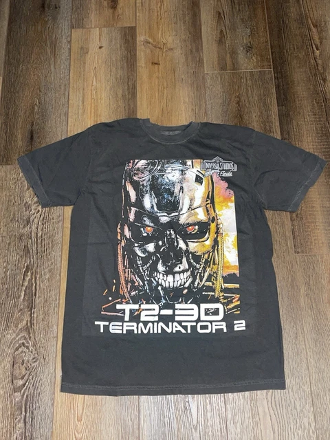 TERMINATOR 2 / 3D T2 90’s Universal Studios Ride - Promo Tee Shirt Mens ...