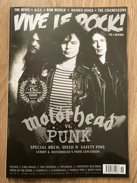 VIVE LE ROCK Magazine 2025 #126 Motorhead vs Punk The Chameleons Toyah ...