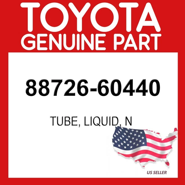 TOYOTA GENUINE 88726-60440 Pipe, Cooler Refrigerant Liquid, B Oem ...