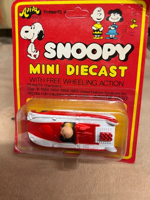 SNOOPY MINI DIECAST Charlie Brown Aviva vintage Rennwagen Bolide Modellauto 1:64 EUR 30,00 ...