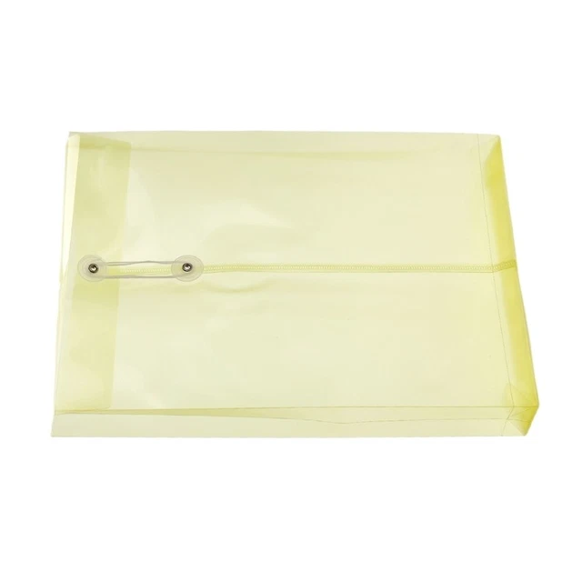 20 PIECES TRANSPARENT File Bags with String Closure Waterproof File ...