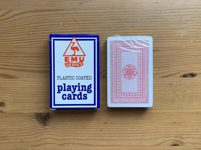 EMU SERIES PLASTIC Coated Playing Cards £2.99 - PicClick UK