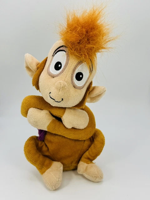 VTG DISNEY ALADDIN Abu Monkey Talking Repeat Chatterback Plush Stuffed ...