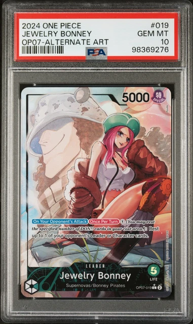 2024 ONE PIECE 500 Years In The Future Alternate Art #019 Jewelry Bonney Psa 10 $93.84 - PicClick CA