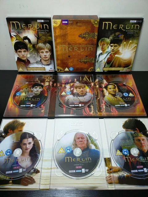 MERLIN COMPLETE BBC TV Series 1 First Season UK R2 DVD BOX SET VVGC ...