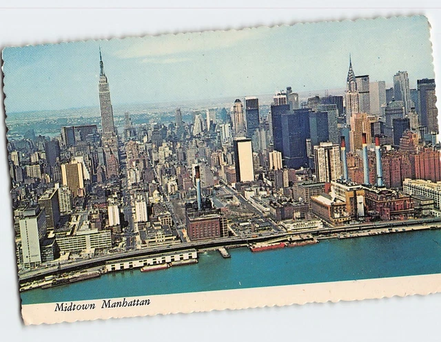 POSTCARD MIDTOWN MANHATTAN New York City New York USA £3.09 - PicClick UK