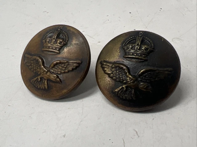 VINTAGE WW2 RAAF Royal Australian Air Force Raf Pilot Button Lot Of Two ...