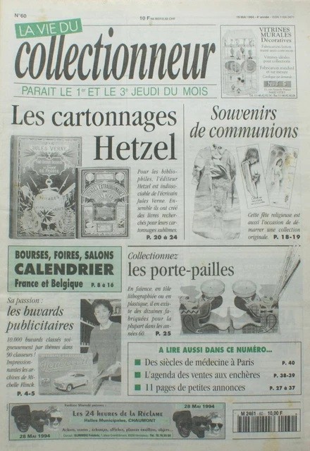 007129 - LA vie du collectionneur - Numéro 60 du 19 Mai 1994 ...