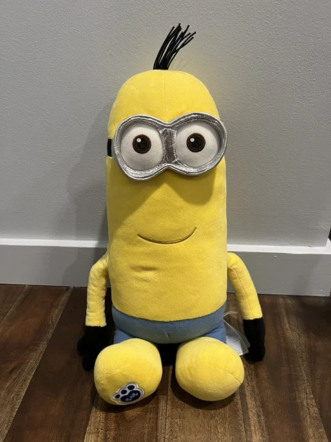 BUILD A BEAR Despicable Me Minions Kevin Plush Stuffed 19" w/overalls £ ...