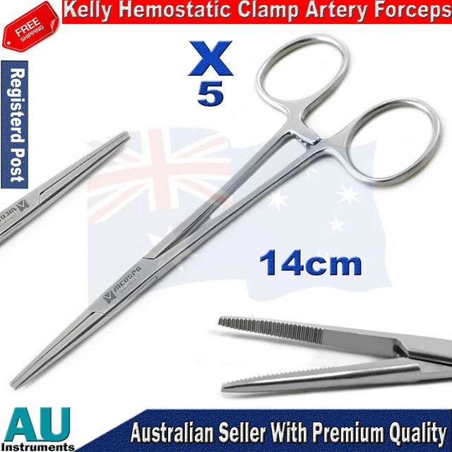KELLY ARTERY LOCKING Forcep Sterile Medical Hemostatic Veterinary ...