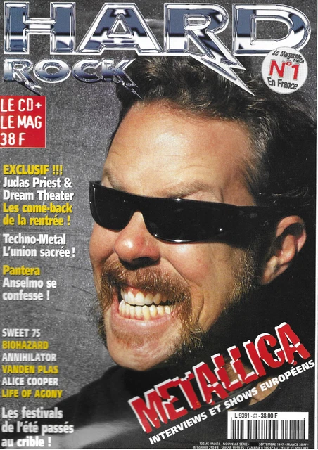 REVUE: HARD ROCK Magazine n° 27 NF Metallica Pantera Alice Cooper Sweet ...