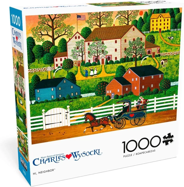 - CHARLES WYSOCKI - Hi, Neighbor! - 1000 Piece Jigsaw Puzzle $38.57 ...