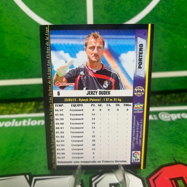 DUDEK 6 1ST Year-Real Madrid-Mundicromo Fichas Liga 2008 Card EUR 2,90 ...