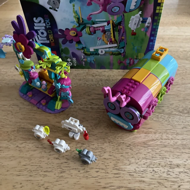 LEGO TROLLS WORLD Tour: Rainbow Caterbus (41256)-100% Complete Retired ...