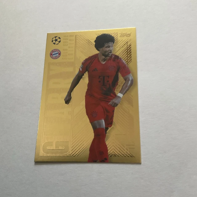 TOPPS MATCH ATTACK extra 2025 Serge Gnabry Gold edge edition No Gol 6 ...