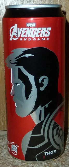 RARE COCA-COLA COKE zero MARVEL AVENGERS ENDGAME 330ml can THOR cans ...