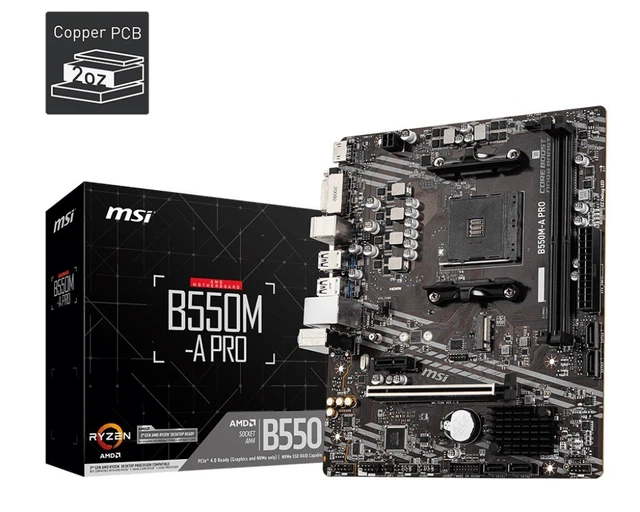 MSI B550M-A PRO, Socket AM4, AMD (B550MAPRO) Motherboard £99.99 ...