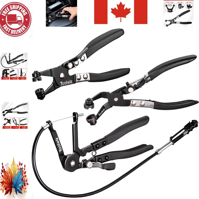 VERSATILE HOSE CLAMP Installation Tools - 3-Piece Ratchet Locking ...