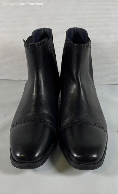 COLE HAAN WAGNER Grand Apron Chukka Bootie Black Men Boots Leather US ...