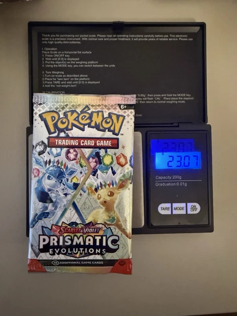 POKÉMON TCG - Prismatic Evolutions Booster Pack - Sealed Heavy Pack (23 ...