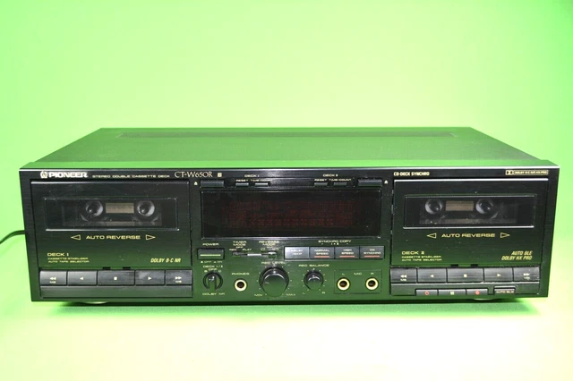 VINTAGE 1990S PIONEER CT-W650R Hi-Fi Stack Stereo Double Cassette Tape ...