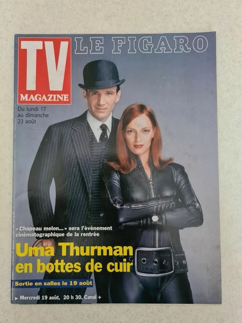 PROGRAMME TÉLÉ TV MAGAZINE Le Figaro aout 1998 Uma Thurman EUR 10,00 ...